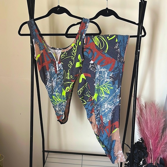 Revenge Clothing | Pants & Jumpsuits | Sold Graffiti Matching Set ...